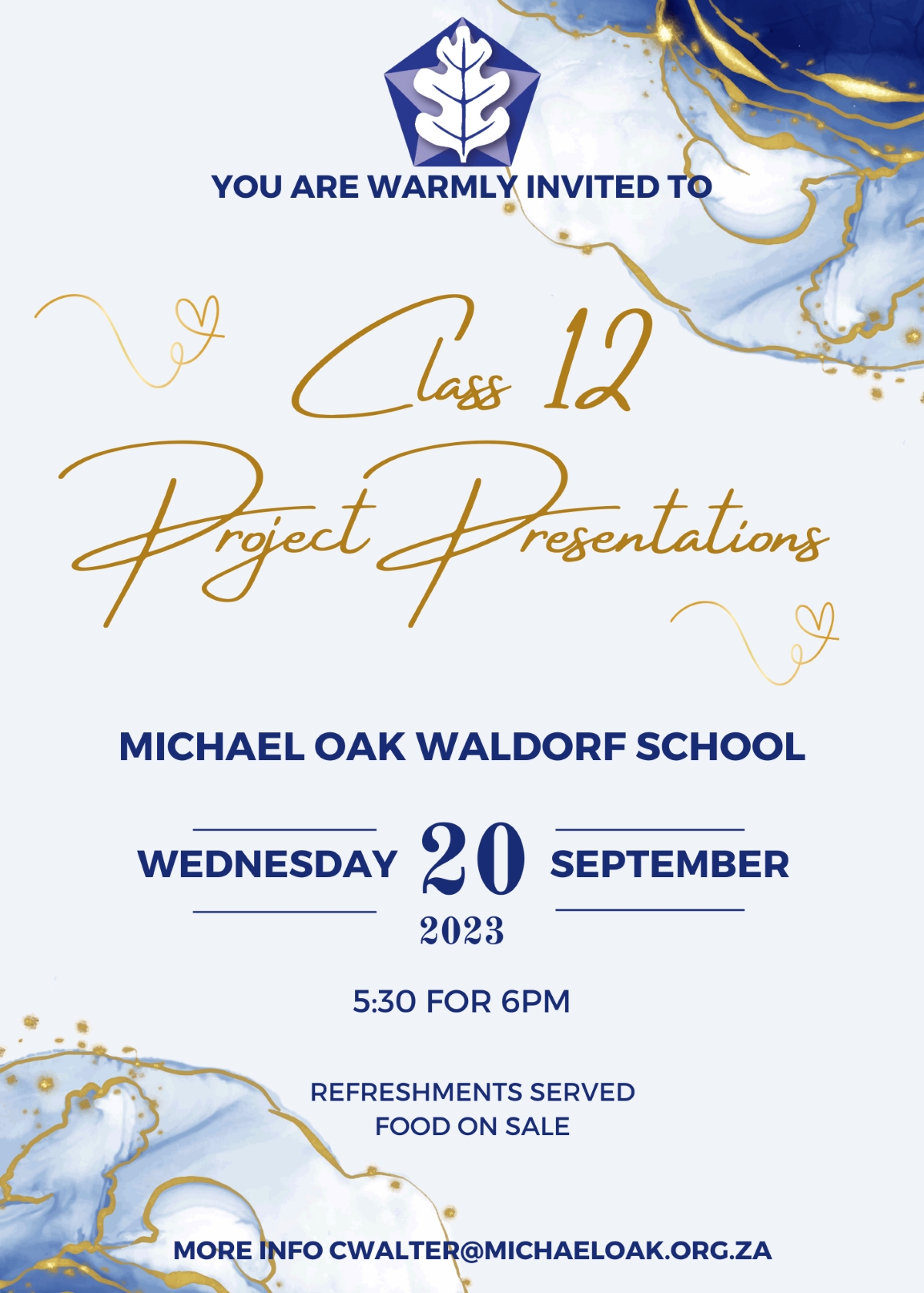 Class 12 Project Presentations - Michael Oak Waldorf School
